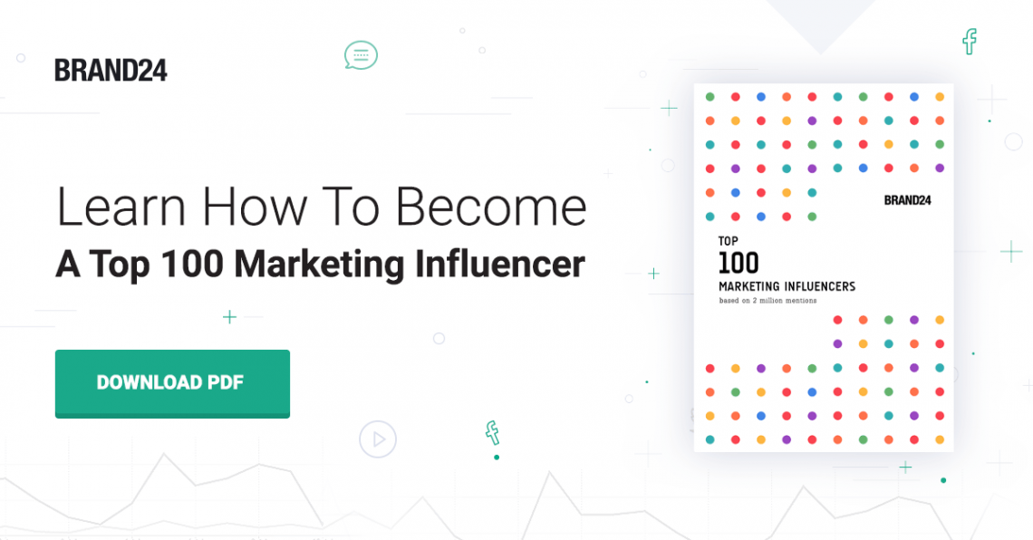 Top 100 Marketing Influencers 2017 Report is Here! | Brand24