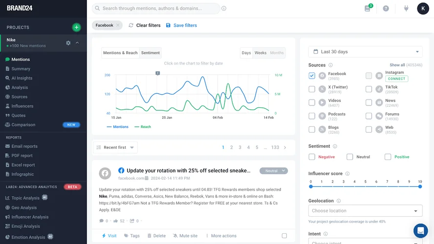 How to Track Facebook Mentions? [2026] | Brand24