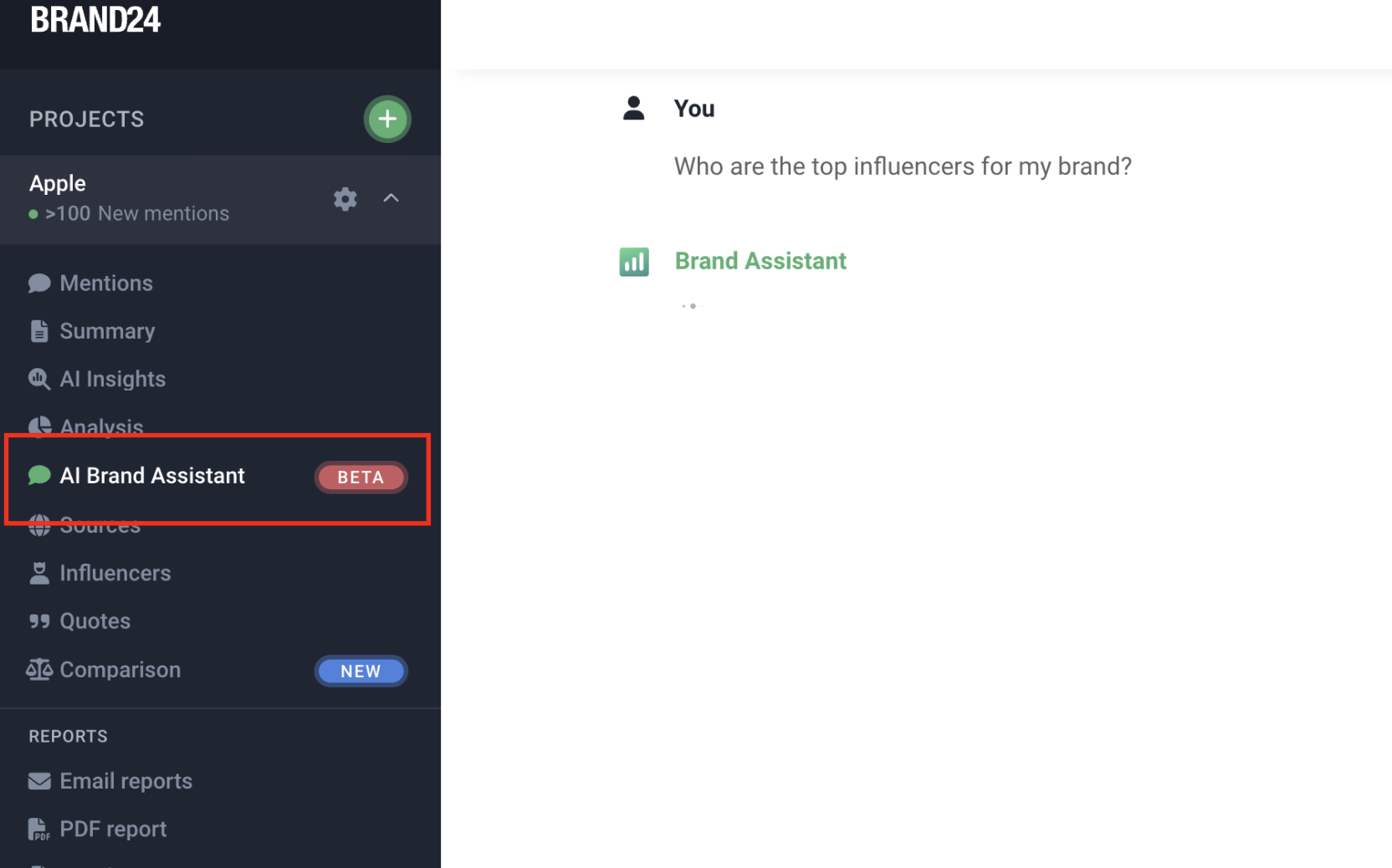 [NEW FEATURE] AI-driven Brand Assistant | Brand24