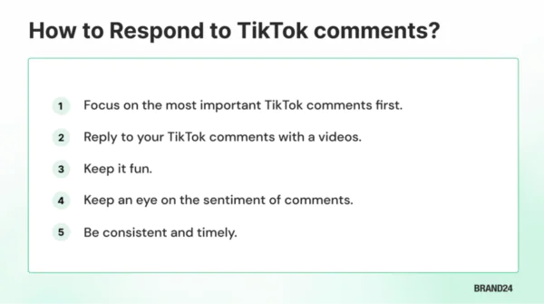 How to Respond to TikTok comments? 5 Golden Rules | Brand24