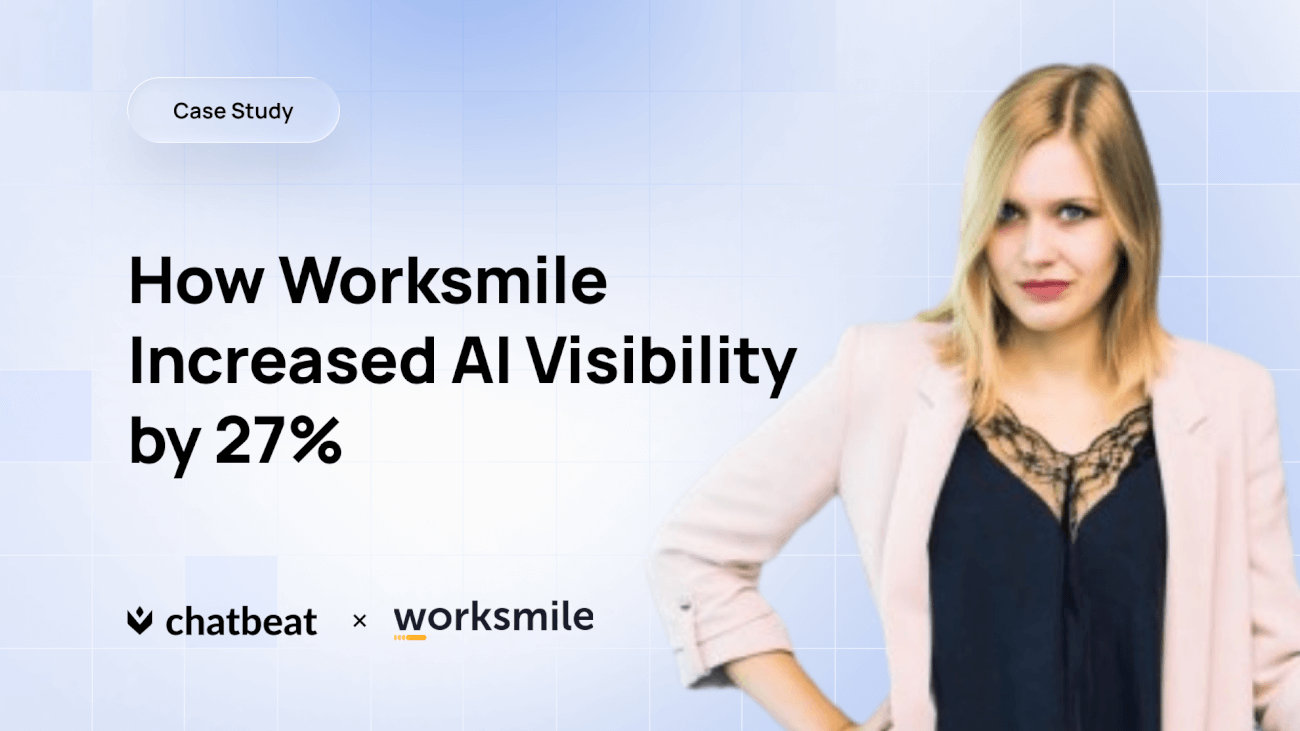 Case study: How Worksmile Increased AI Visibility by 27%
