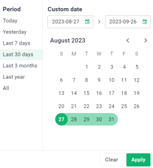 New in Comparison Tab: Period Comparison | Brand24