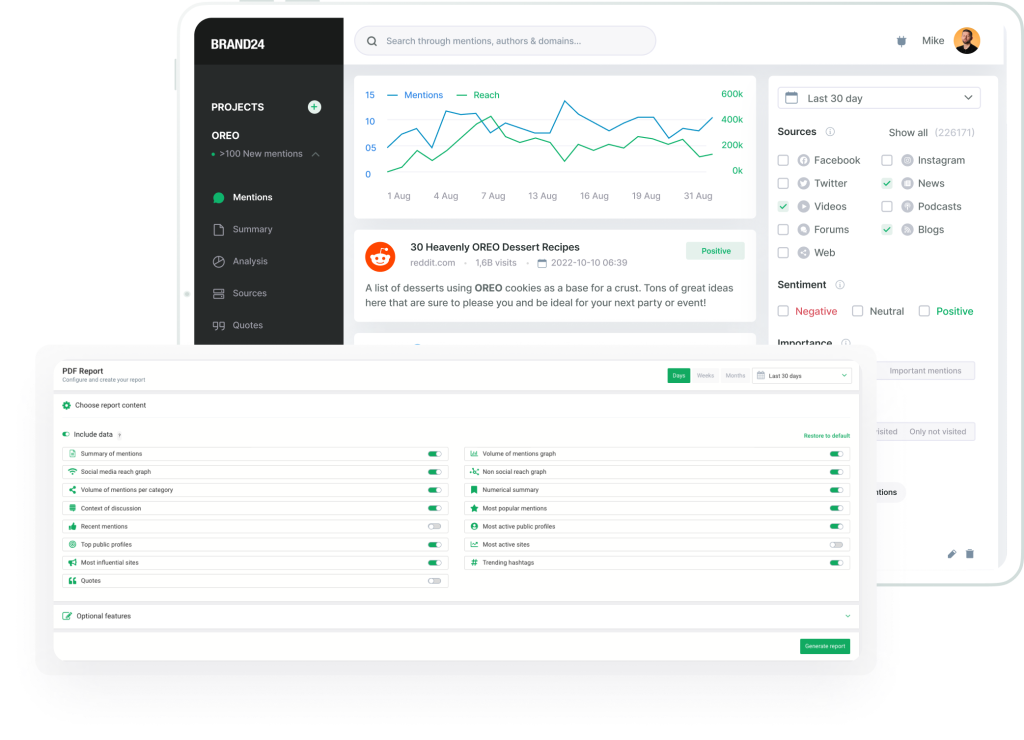Comprehensive Reports | Brand24